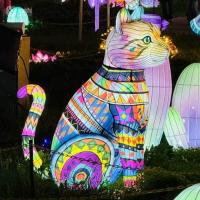 China Custom Large Cactus Arch Lantern Light Show Outdoor Waterproof LED Sculpture for Halloween & Christmas for sale