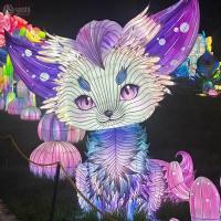 China Custom Festival Lighting Animal Sculpture Lantern Eagle LED Light for Outdoor Zoo Park Decoration for sale