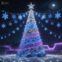 China Giant Christmas Tree LED Lighting Installation  Waterproof Outdoor Decoration Engineering Design for Malls & Parks for sale