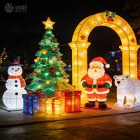 China Personalized Waterproof LED Christmas Reindeer, Tree and Sleigh Decorations for Outdoor Parks and Shopping Malls for sale