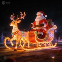 China Customized Santa Reindeer LED Light Decoration for Zoo & Park Lighting Solutions for sale