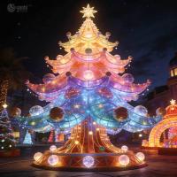 China Large 3D Christmas Tree House LED Light for Outdoor Park & Mall Theme Party Decoration for sale