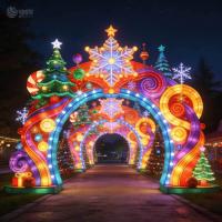 China Large 3D Christmas Tree House LED Light for Outdoor Park & Mall Theme Party Decoration for sale