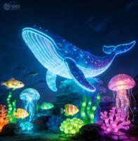 China Custom Large Sea Turtle Light, Waterproof LED Sea Animal Lantern, Outdoor Ocean Theme Light for Zoo, Theme Park, Night Event for sale