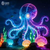 China Custom Large Sea Turtle Light, Waterproof LED Sea Animal Lantern, Outdoor Ocean Theme Light for Zoo, Theme Park, Night Event for sale