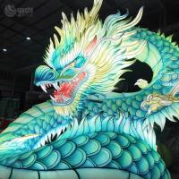 China Custom Chinese Dragon LED Lantern, Traditional Mythical Dragon Light Sculpture for Cultural Festival Night Show for sale