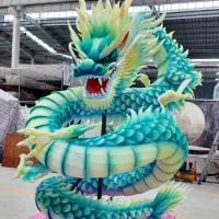 China Custom Chinese Dragon LED Lantern, Traditional Mythical Dragon Light Sculpture for Cultural Festival Night Show for sale