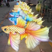 China Handmade Fish-Shaped LED Lantern for Outdoor Event Lighting & Decoration for sale