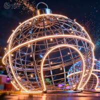 China High Quality Customizable 3D LED Christmas Bell Decoration Light for Large Festival Party Lighting for sale