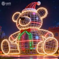 China Giant 3D Christmas Ball Arch LED Motif Light, Commercial Grade Outdoor Holiday Decoration for Mall Park Event for sale