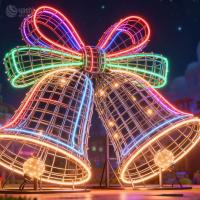China Handmade Christmas Ball Arch LED Light, Custom 3D Illuminated Sculpture for Festival Event & Mall Decoration for sale