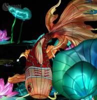 China Large Handmade Koi Fish LED Motif Light for Garden Water Feature and Carnival Light Show Display for sale