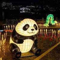 China Custom Giant Frog LED Lantern, Cartoon Animal Light Sculpture for Park & Garden Festival Light Show for sale