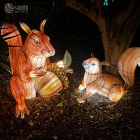 China Large Glowing Giraffe LED Motif Light Waterproof Animal Sculpture Lantern for Zoo & Park Decoration for sale
