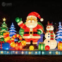 China Large LED Gingerbread Santa Snowman Light Set for Outdoor Commercial Holiday Mall Decor for sale