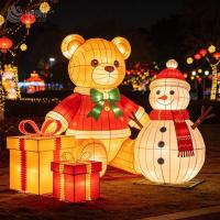 China Teddy Bear LED Sculpture Light Christmas Outdoor Decoration Lantern with One-stop Design Production Installation Service for sale