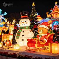 China Customizable Waterproof Christmas LED Light Set: Snowman, Reindeer & Teddy Bear for Outdoor Park & Plaza Decoration for sale
