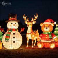 China Customizable Waterproof Christmas LED Light Set: Snowman, Reindeer & Teddy Bear for Outdoor Park & Plaza Decoration for sale