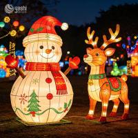 China Custom Teddy Bear LED Lantern Sculpture Outdoor Waterproof for Urban Square Lighting for sale
