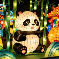 China Custom Owl LED Lantern, Cartoon Bird Animal Light Sculpture for Forest‑Theme Park Night Light Festival for sale