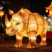 China Custom Owl LED Lantern, Cartoon Bird Animal Light Sculpture for Forest‑Theme Park Night Light Festival for sale