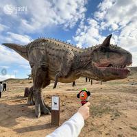 China Life Size Animatronic Dinosaur Carnotaurus Simulation Model for Theme Park Zoo Museum Outdoor Decoration for sale