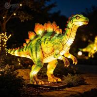 China Handcrafted Custom Giant Outdoor Hippo LED Lantern Decoration for Zoo and Theme Park Landscaping for sale
