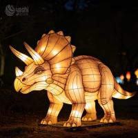 China Masterfully Handcrafted 3D Tiger Motif Light: Giant Silk-on-Steel Lantern Sculpture for Grand Outdoor Events for sale