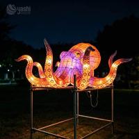China Customizable Sea Animal Lantern, Large LED Octopus Motif Light for Ocean Themed Events for sale