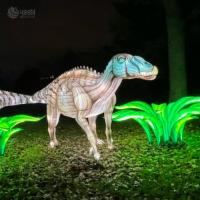 China Outdoor Waterproof Spinosaurus Dinosaur Lantern Realistic Lighting for Zoo & Night Tour Attractions for sale