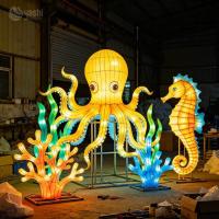 China Outdoor LED Jellyfish Coral Fish Lantern Set, Ocean Landscape Lighting Solution for Theme Park & Amusement Park Decoration for sale