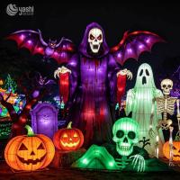 China Custom Witch Skeleton LED Lantern, Waterproof Outdoor Halloween Light for Theme Park & Haunted House Amusement Park Decoration for sale
