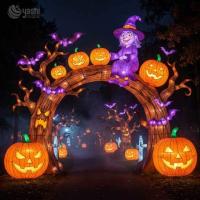 China Custom Witch Skeleton LED Lantern, Waterproof Outdoor Halloween Light for Theme Park & Haunted House Amusement Park Decoration for sale
