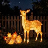 China Custom Giraffe Family Lantern, Waterproof LED Animal Sculpture for Outdoor Park & Zoo Night Decoration for sale