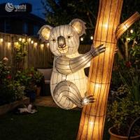 China Outdoor Waterproof Koala Tree Handmade Lantern Sculpture Zoo Garden Night Festival LED Light Decoration for sale