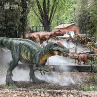 China Custom Life Size Animatronic Carnotaurus Dinosaur Model Realistic Mechanical Dinosaur Statue for Theme Park Zoo Exhibition for sale