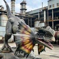 China Custom Life Size Animatronic Carnotaurus Dinosaur Model Realistic Mechanical Dinosaur Statue for Theme Park Zoo Exhibition for sale