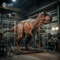 China Custom Life Size Animatronic Carnotaurus Dinosaur Model Realistic Mechanical Dinosaur Statue for Theme Park Zoo Exhibition for sale