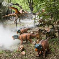 China Custom Life Size Animatronic Carnotaurus Dinosaur Model Realistic Mechanical Dinosaur Statue for Theme Park Zoo Exhibition for sale