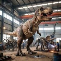 China High-Quality Dilophosaurus Dinosaur Model, Realistic Animatronic Dinosaur Statue for Dinosaur, Zoos and Amusement Exhibitions for sale