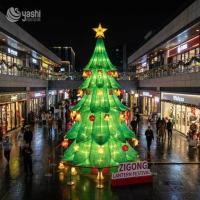 China Custom Large Christmas Gift Box LED Lantern Waterproof Outdoor Decoration for Shopping Mall & Theme Park for sale