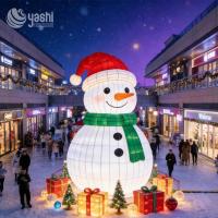 China Custom Large Christmas Gift Box LED Lantern Waterproof Outdoor Decoration for Shopping Mall & Theme Park for sale