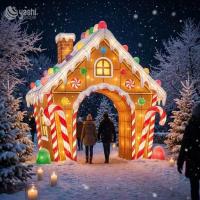 China Custom Large Christmas Gift Box LED Lantern Waterproof Outdoor Decoration for Shopping Mall & Theme Park for sale