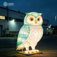 China Custom Peacock Bird LED Animal Lantern, Tropical Nature Theme Outdoor Light Installation for sale