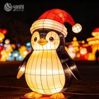 China Custom LED Penguin Family Lantern Set, Outdoor Winter Animal Light Sculpture for Christmas Light Festival, Support Customization for sale