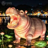China Custom Giant Elephant LED Lantern Sculpture, Outdoor Animal Light Installation for Zoo, Park & Cultural Festival Events for sale
