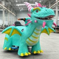 China Coin Operated Cartoon Dragon Kids Electric Ride On Car, Commercial Fiberglass Amusement Scooter for Shopping Mall & Playground for sale