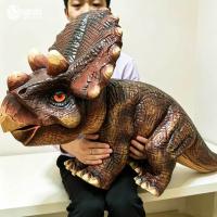 China Realistic Velociraptor Dinosaur Hand Puppet, Animatronic Dinosaur Puppet for Stage Performance & Exhibition for sale