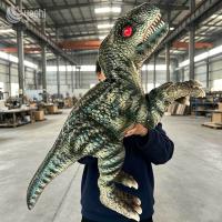 China Realistic Velociraptor Dinosaur Hand Puppet, Animatronic Dinosaur Puppet for Stage Performance & Exhibition for sale