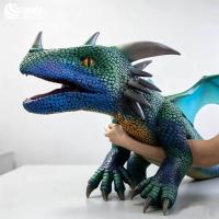 China Lifelike Baby Wyvern Hand Puppet, Realistic Interactive Dragon Puppet for Stage Performances and Theme Park Events for sale